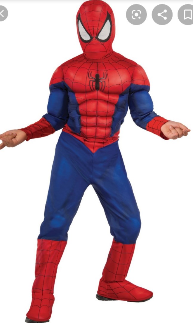 Ultimate Spider-Man Muscle Chest Costume, Hobbies & Toys, Toys & Games ...