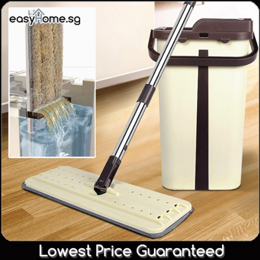 Wisdom Life Ezzy Mop With Bucket +2 Pads Free / Household Chores ...