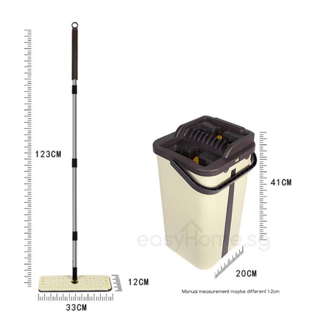 Wisdom Life Ezzy Mop With Bucket +2 Pads Free / Household Chores ...