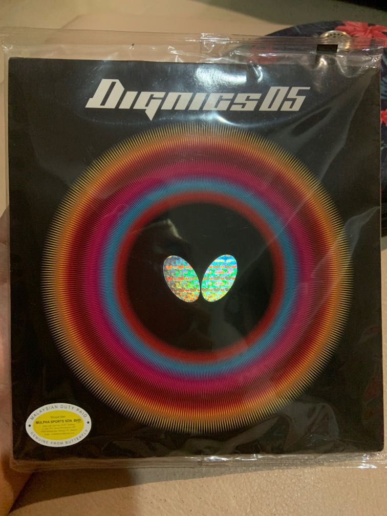 LAST PIECE Butterfly Dignics 05 Black 2.1mm (Table Tennis Rubber ...