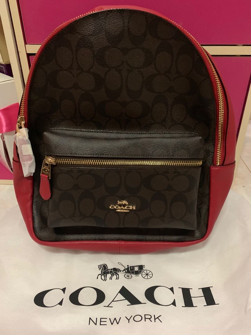 Coach Backpack - Brown Ruby, Women's Fashion, Bags & Wallets, Backpacks ...