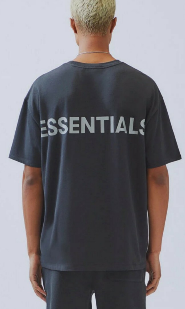 Fear of god essentials 3M Reflective tee, Men's Fashion, Tops & Sets ...
