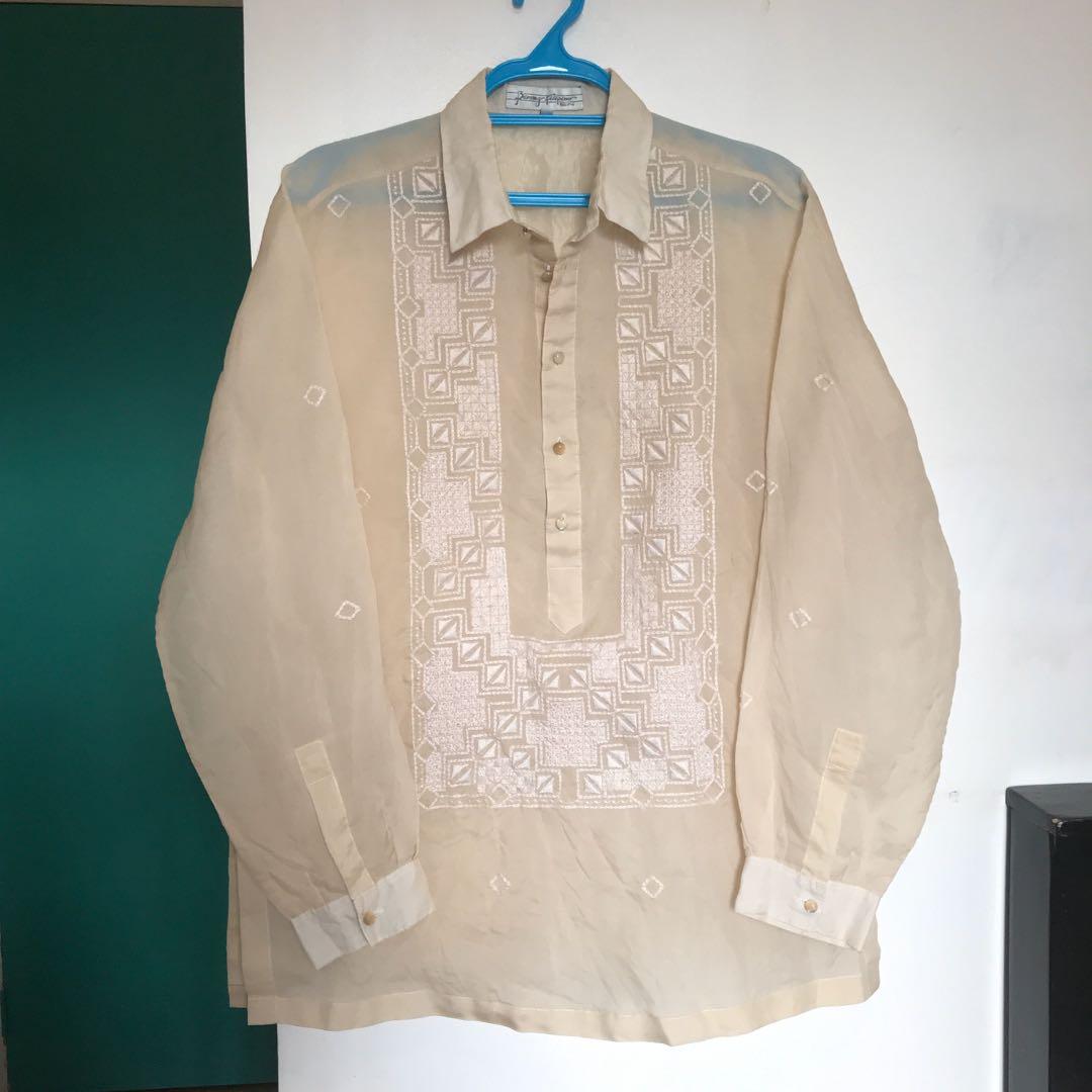 Formal Barong from Kultura En Barong Filipino, Men's Fashion, Tops ...