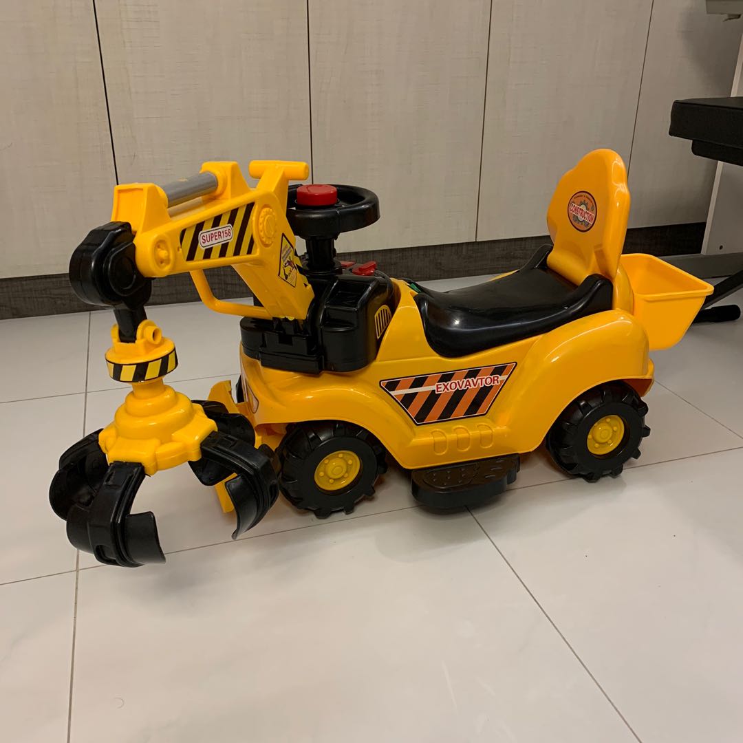 Kids Motorised Excavator Car, Hobbies & Toys, Toys & Games on Carousell