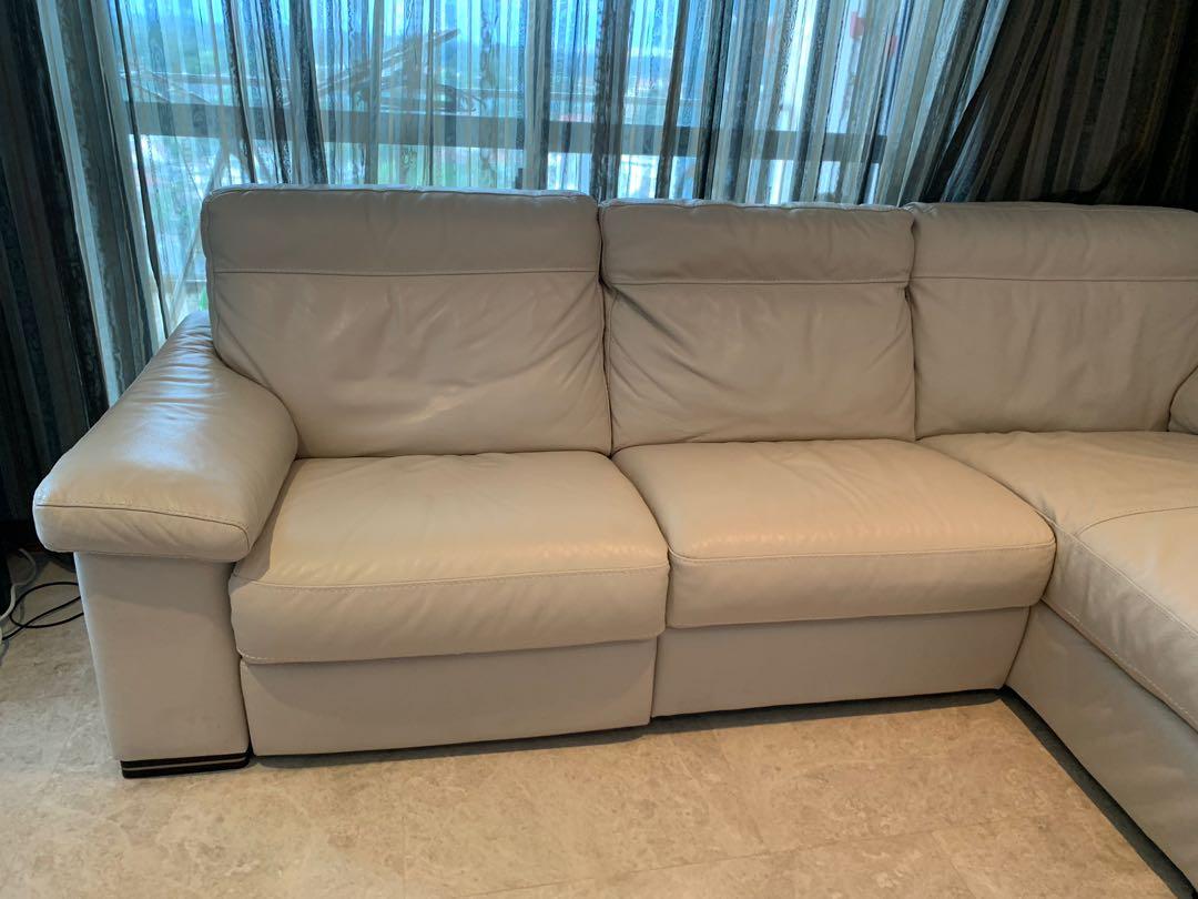 Natuzzi Group Leather Sofa | Baci Living Room
