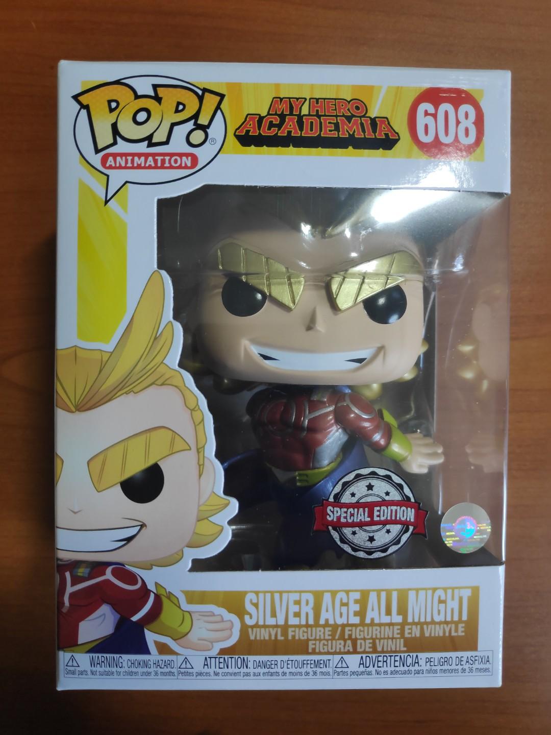 MHA Silver age All Might (Metallic), Toys & Games, Bricks & Figurines ...