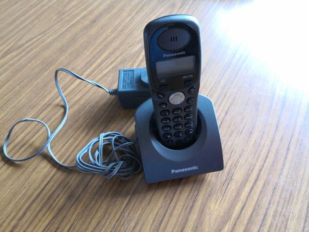 Panasonic Cordless Phone base n hand set, TV & Home Appliances, TV ...
