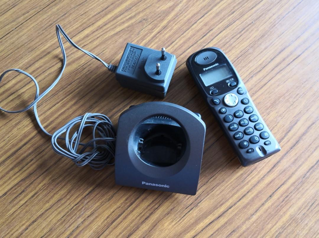 Panasonic Cordless Phone base n hand set, TV & Home Appliances, TV ...