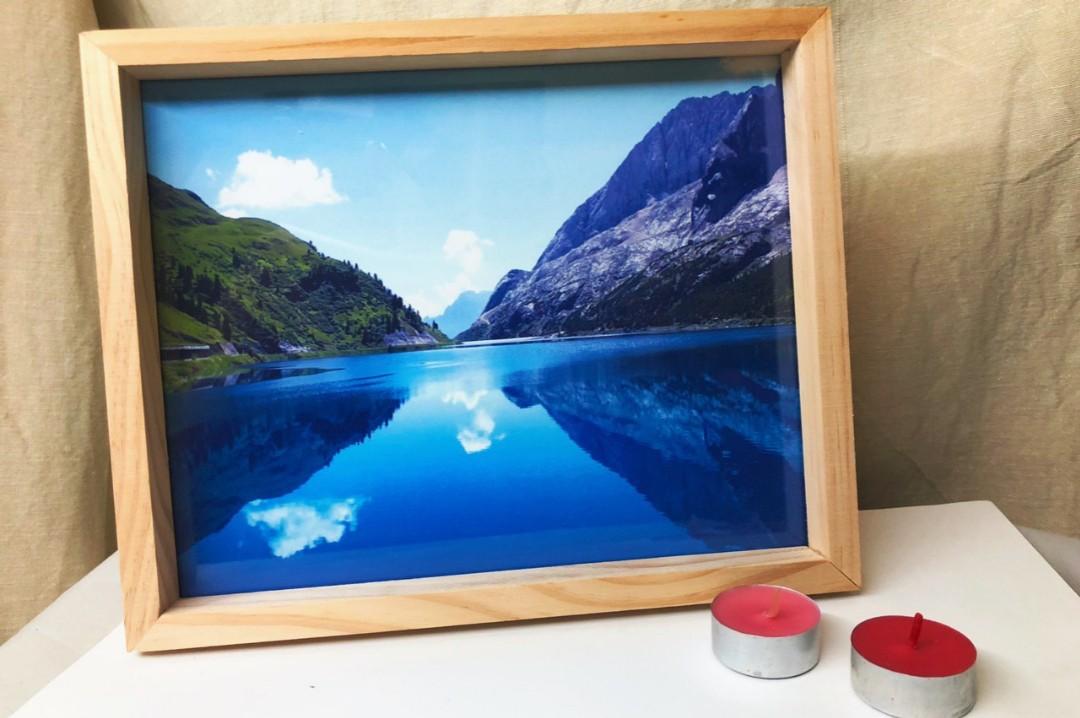 Pinewood Wooden Photo Frame, Hobbies & Toys, Stationery & Craft, Art ...