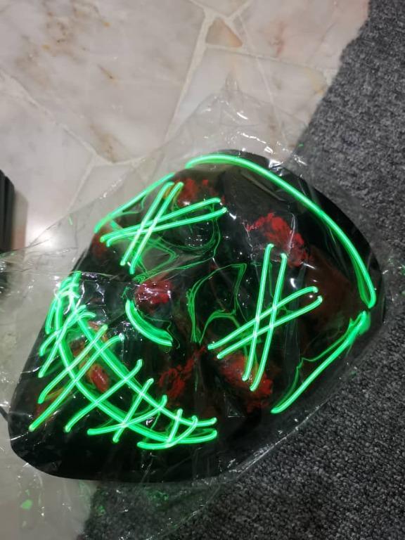HALLOWEEN LED MASK THE PURGE MOVIE, Hobbies & Toys, Toys & Games on ...