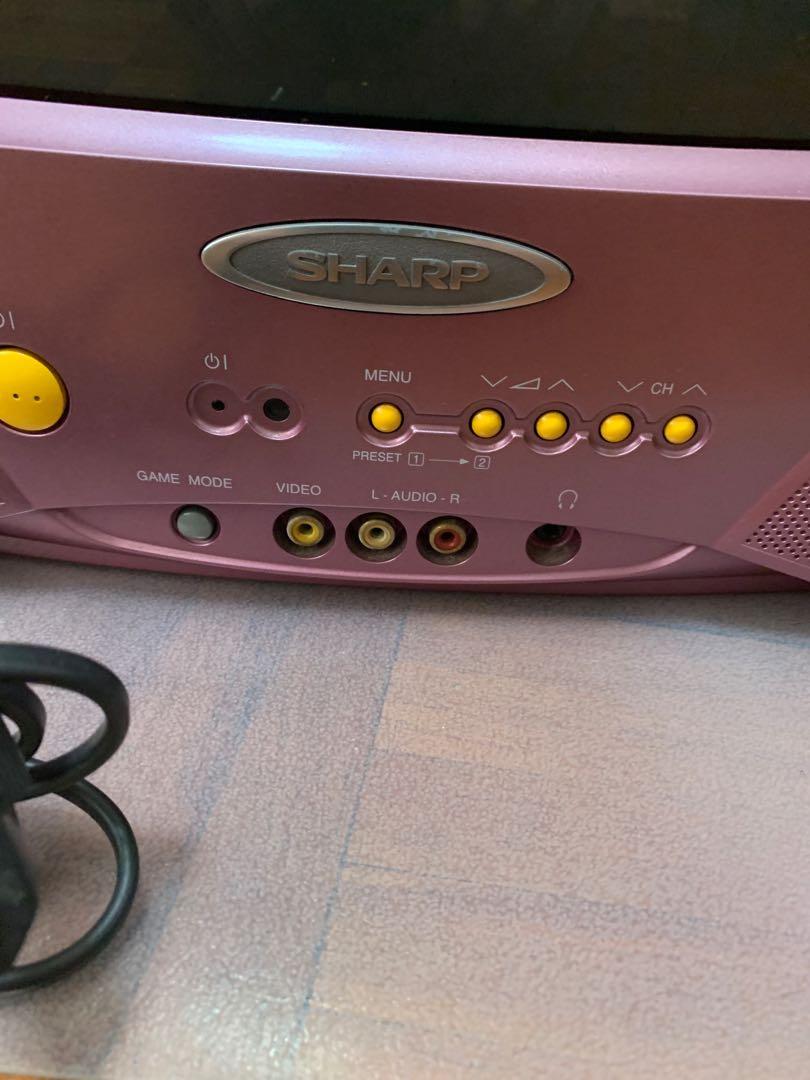 Sharp mini CRT TV, TV & Home Appliances, TV & Entertainment, TV on ...