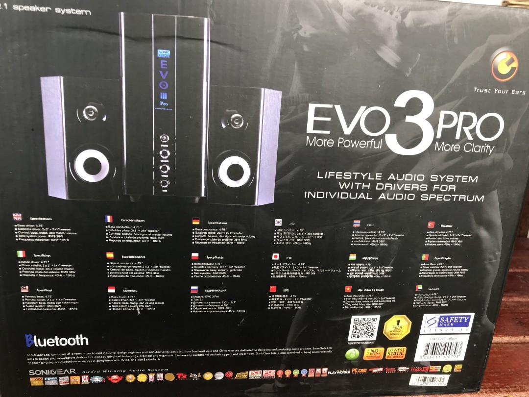 Sonicgear Evo 3 Pro, Audio, Soundbars, Speakers & Amplifiers on Carousell
