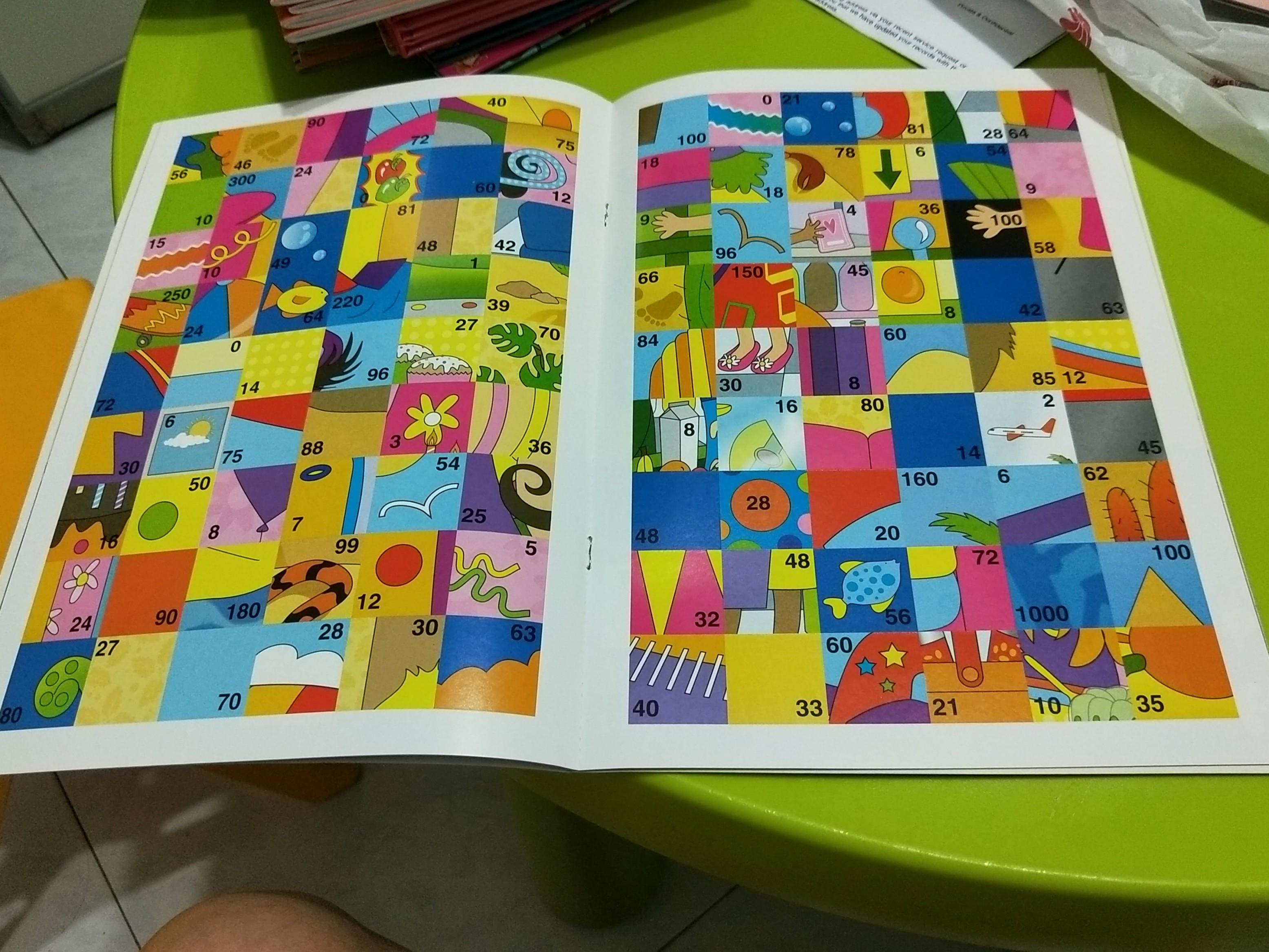 Addition, subtraction, multiplication and division sticker workbook ...