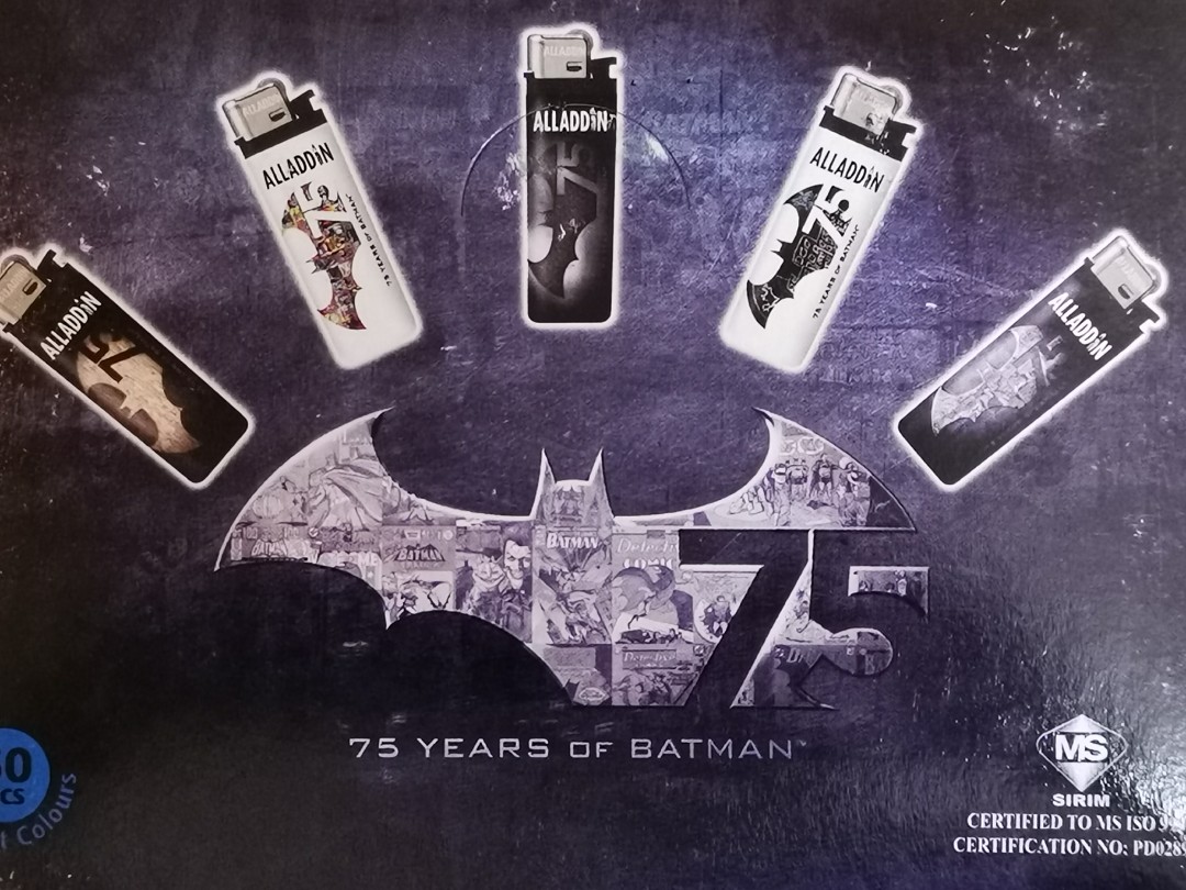 ALLADDIN 75 YEARS OF BATMAN LIGHTERS SET OF 5, Hobbies & Toys ...