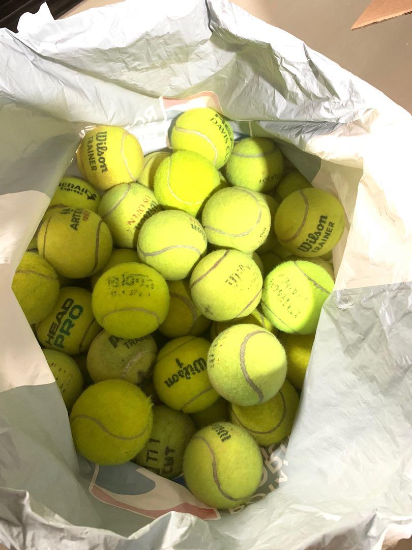 Assorted Used Tennis Balls, Sports Equipment, Sports & Games, Racket ...