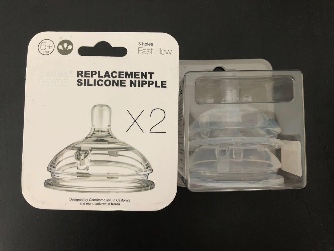 Comotomo Nipple (Fast Flow), Babies & Kids, Nursing & Feeding ...