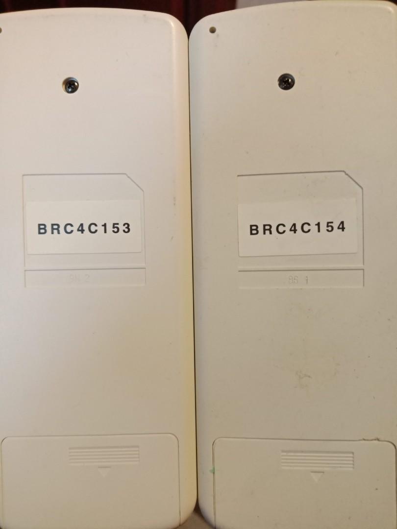 Daikin Aircon Remote Control BRC4C153 & BRC4C154 , TV & Home Appliances ...