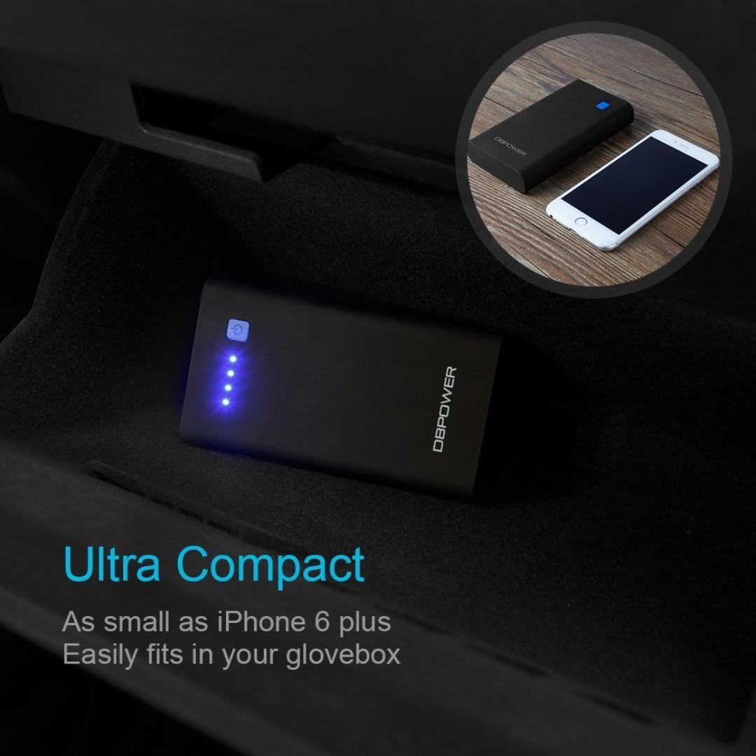 DBPOWER 500A 10800mAh Portable Car Jump Starter, Mobile Phones ...
