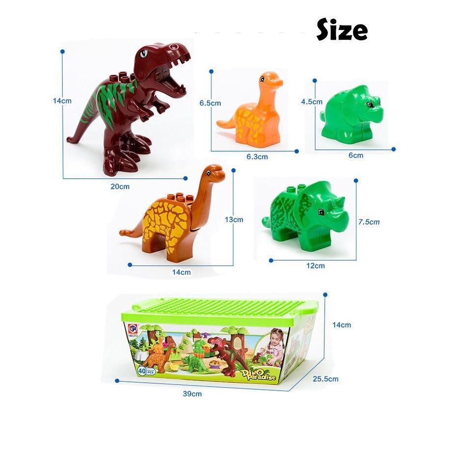 Dinosaur block set, Hobbies & Toys, Toys & Games on Carousell