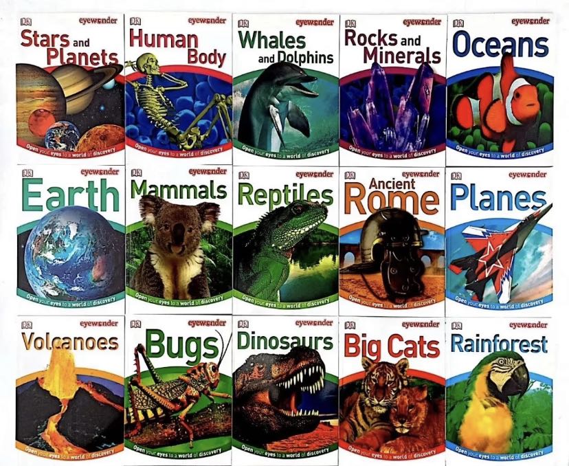 DK eye wonder collections 15 books, Books & Stationery, Children's ...