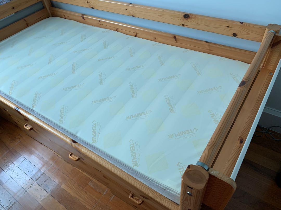 Flexa Single Bed Frame, Furniture, Beds & Mattresses on Carousell