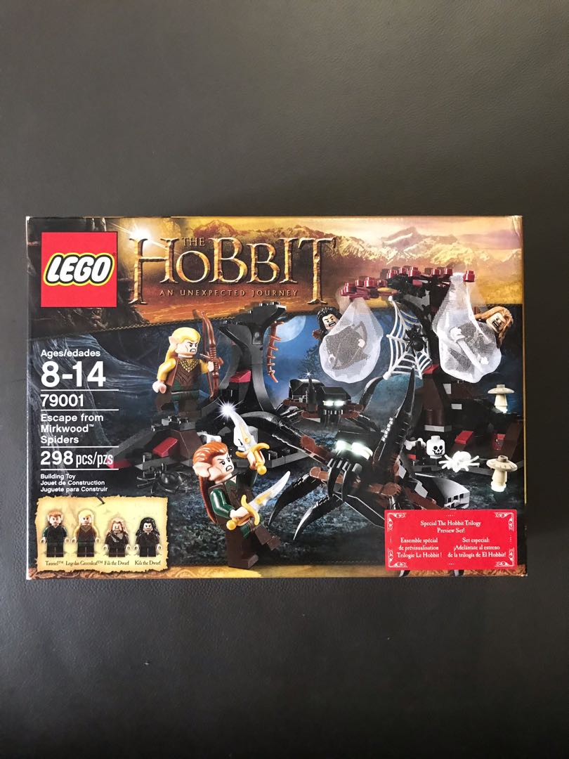 Lego 79001 Lord of the rings the Hobbit Escape from Mirkwood Spiders ...