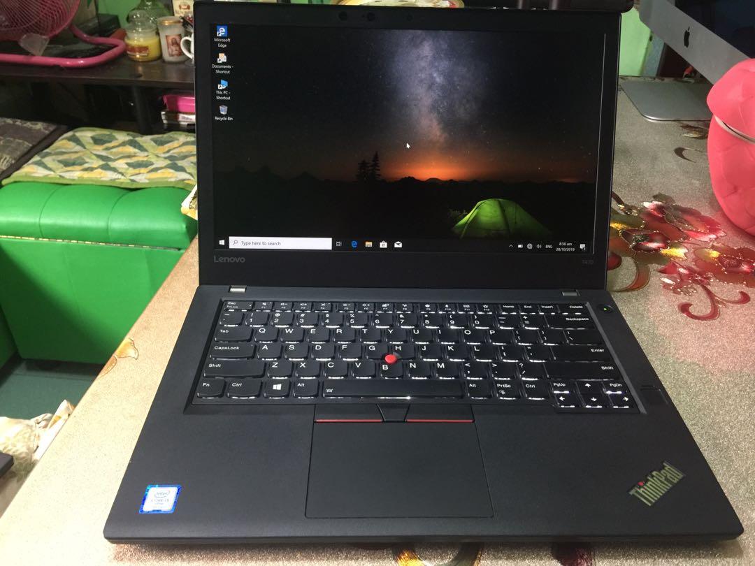 Lenovo thinkpad T470 touchscreen core i5 7th gen 7300u 8gb ram 256gb ...