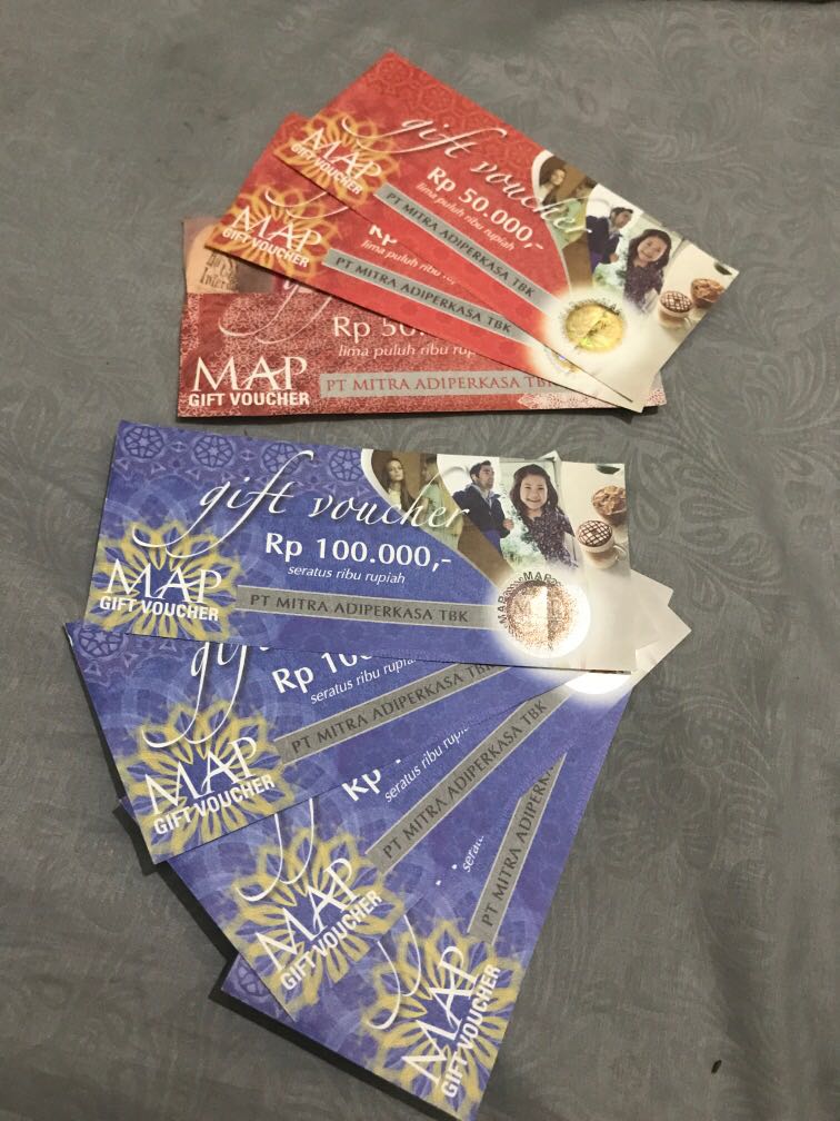 MAP Voucher, Tiket & Voucher, Kartu Hadiah & Voucher di Carousell