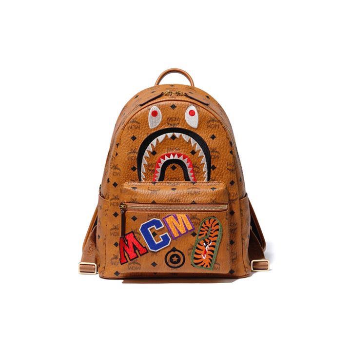 MCM Bape backpack, Luxury, Bags & Wallets on Carousell