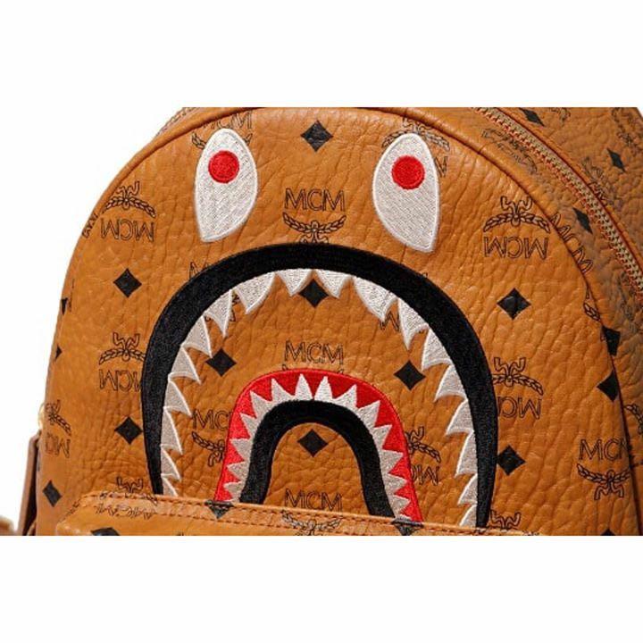 MCM Bape backpack, Luxury, Bags & Wallets on Carousell