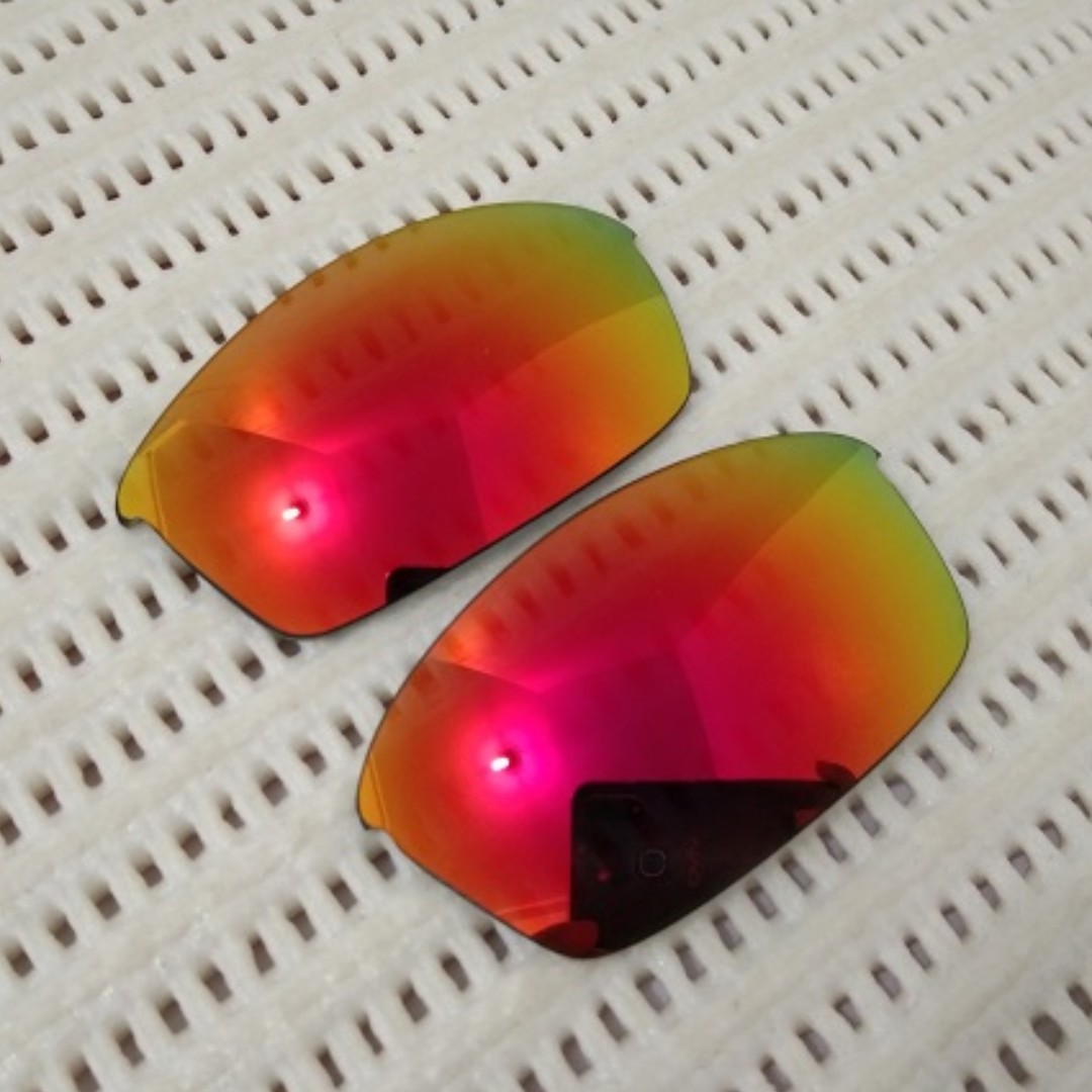 Oakley Flak Jacket 1.0 Replacement Lenses Ruby red Polarized, Women's ...