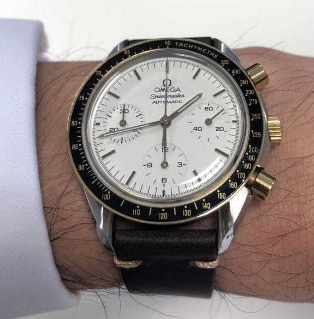 Omega Speedmaster Automatic Steel and Gold, Luxury, Watches on Carousell