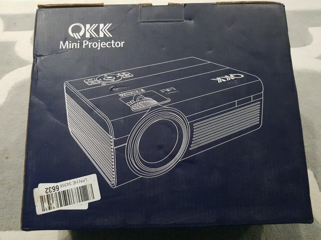 QKK mini projector AK-90, TV & Home Appliances, TV & Entertainment ...