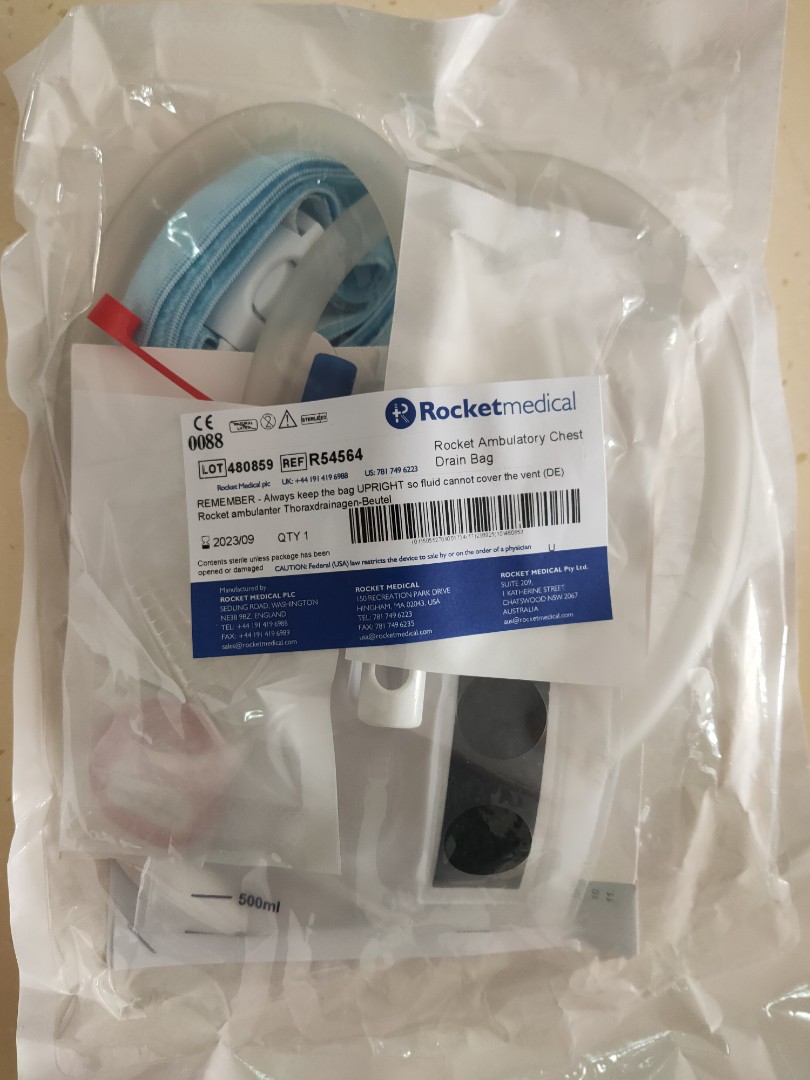 Rocket medical .rocket ambulatory chest drain bag, Everything Else on ...