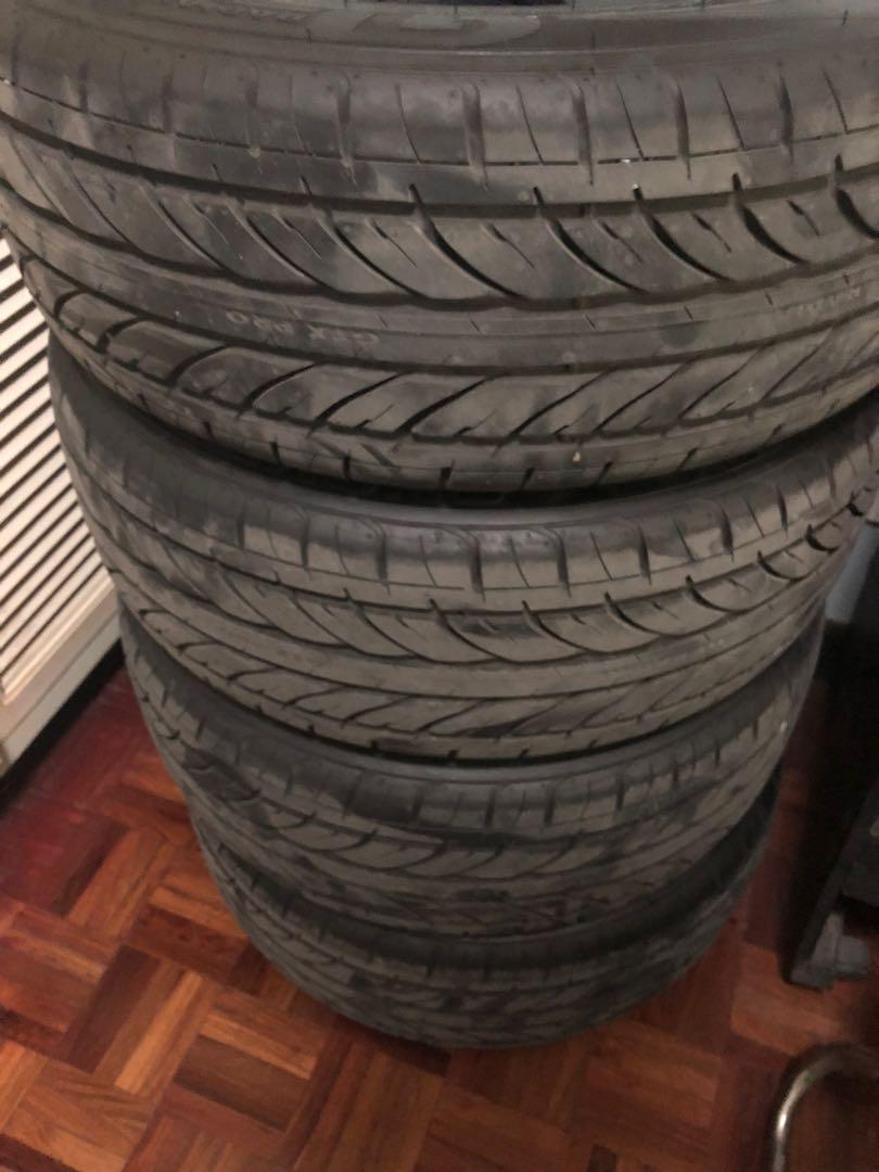 Rota Spoon/Regamaster 16s mags with GT Champiro GTX tires, Car Parts ...