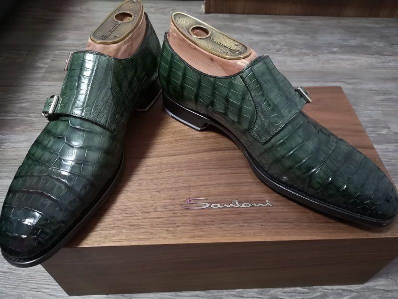 Santoni Alligator Shoe, Men's Fashion, Footwear, Dress Shoes on Carousell