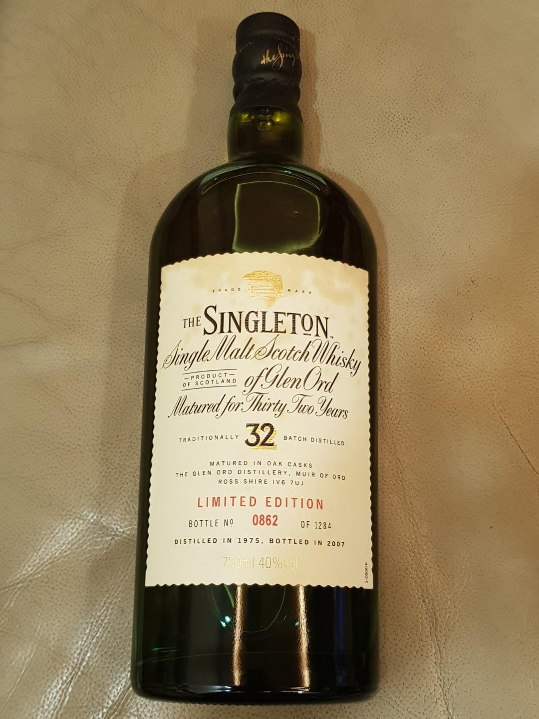 Singleton 32 years old.LIMITED EDITION., Food & Drinks, Alcoholic ...