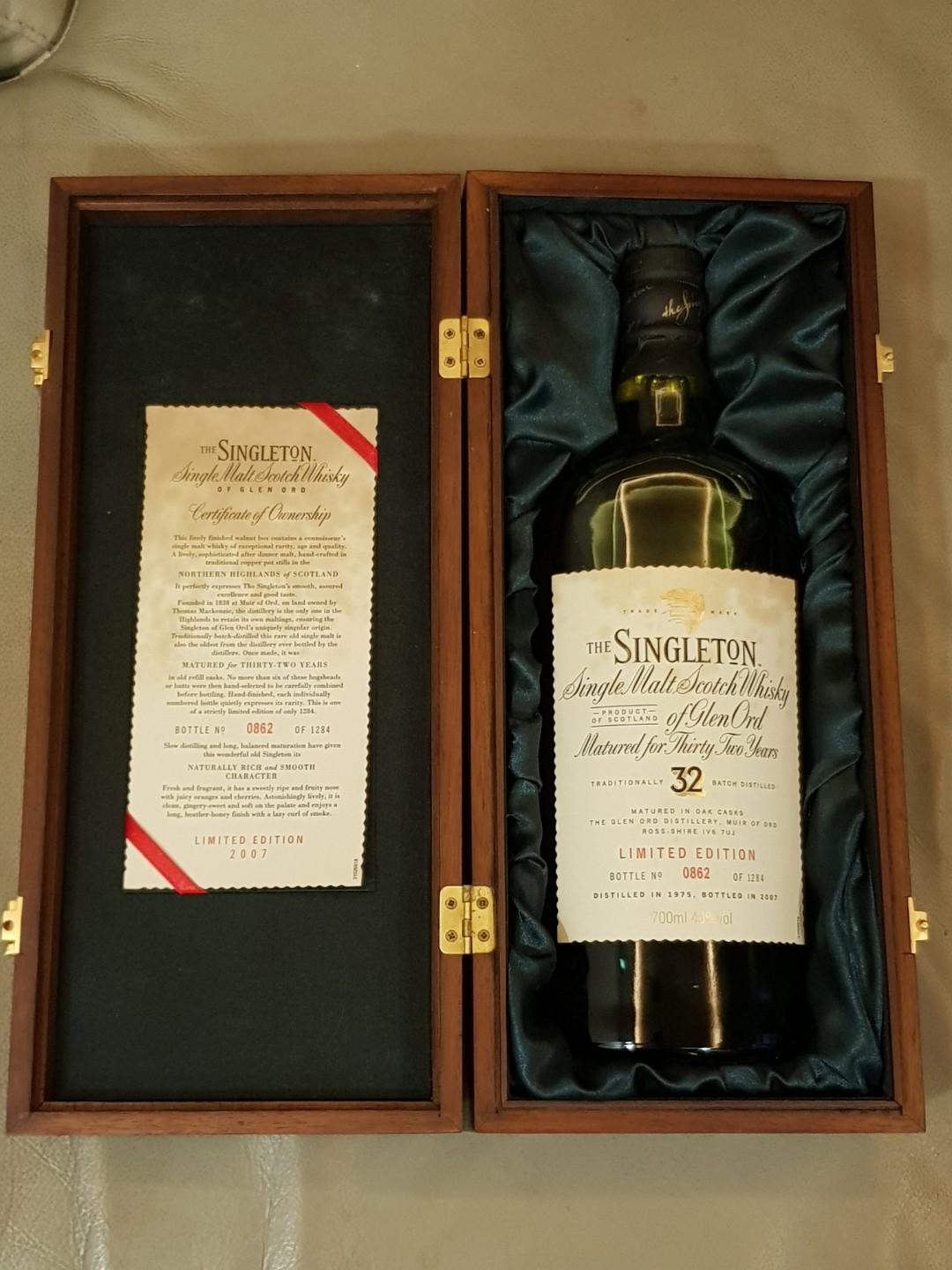 Singleton 32 years old.LIMITED EDITION., Food & Drinks, Alcoholic ...