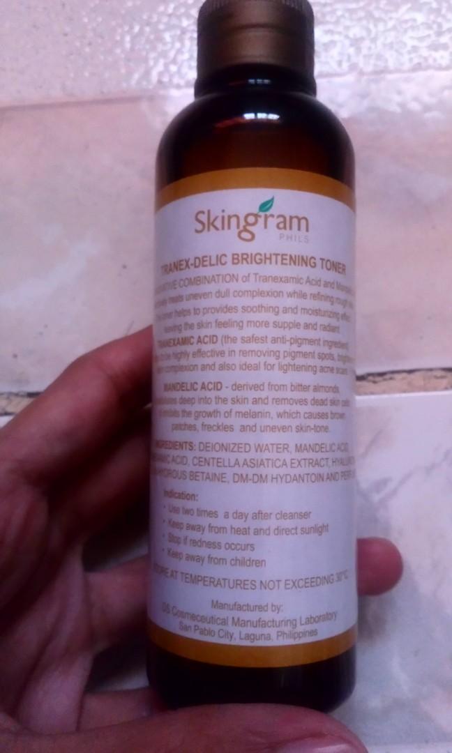 Skingram Brightening Toner (Combination of Tranexamic and Mandelic Acid ...