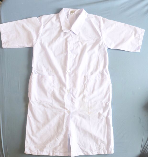 White Lab Gown / Lab Coat, Women's Fashion, Dresses & Sets, Evening ...