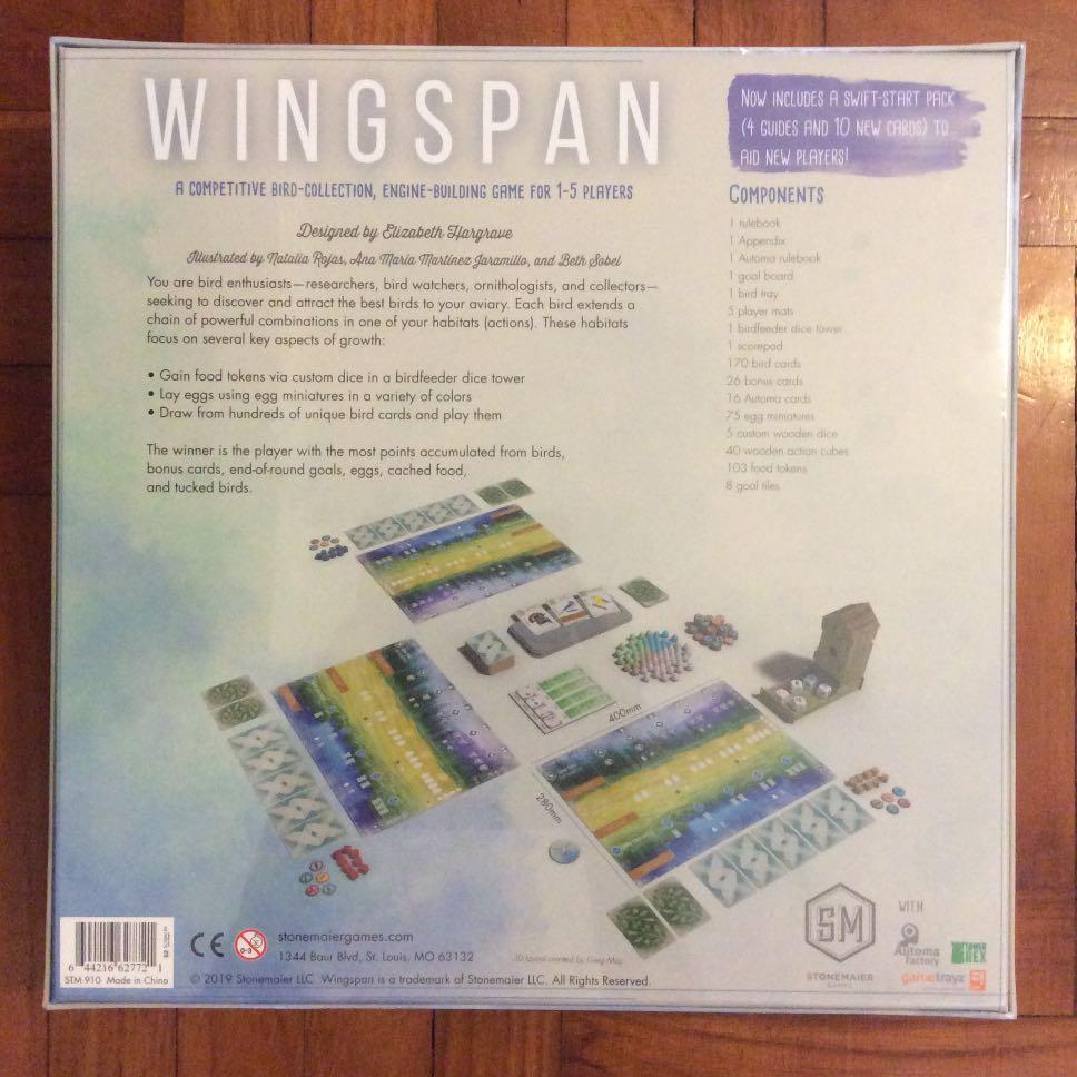 Wingspan board game with Swift Start Pack (GUARANTEED GENUINE), Hobbies ...