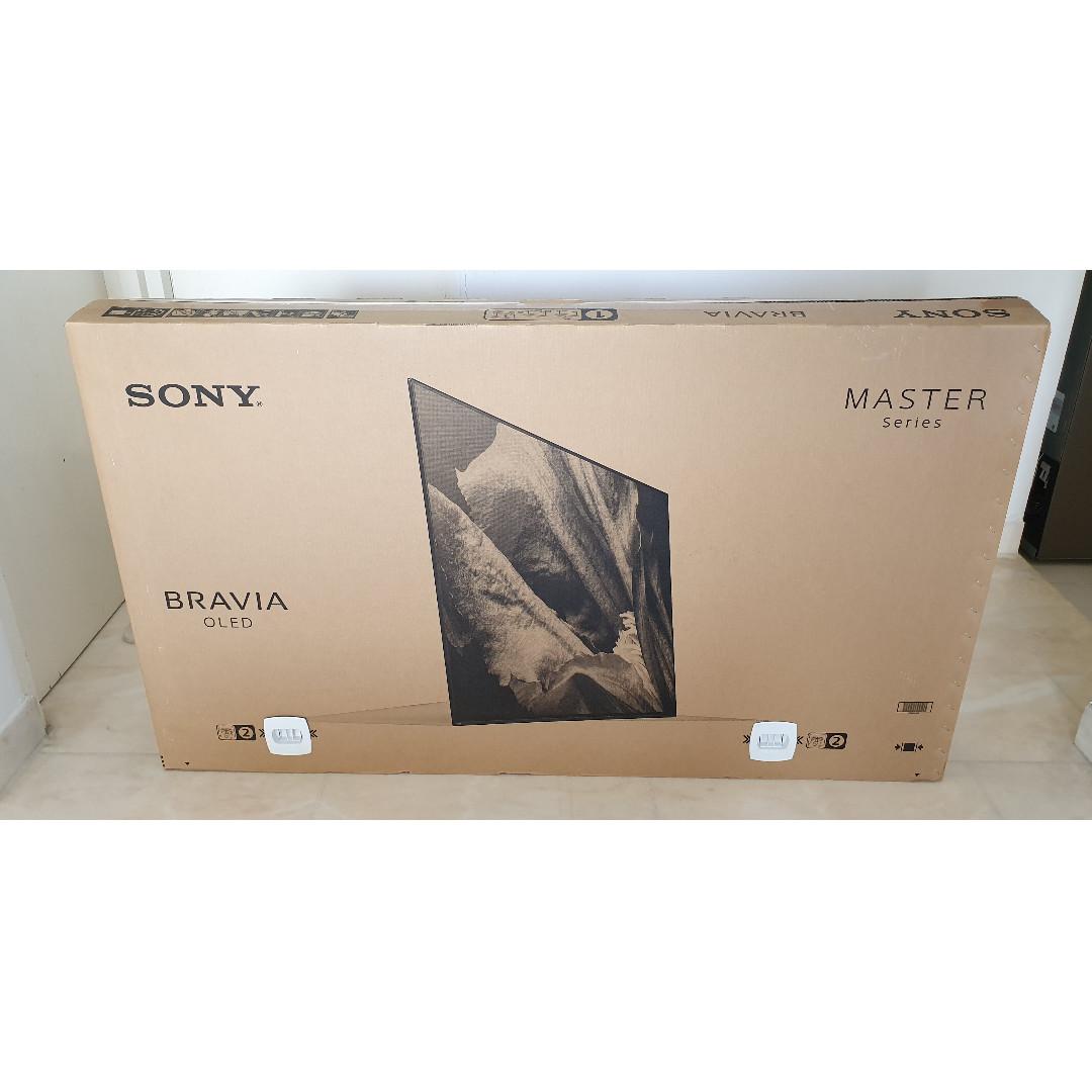 55" TV Cardboard box - Sony Bravia A9F, TV & Home Appliances, TV ...