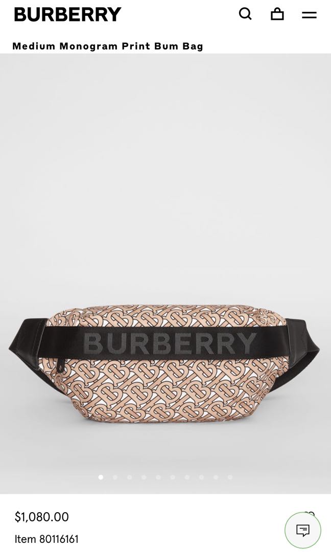 Burberry monogram bum bag, Men's Fashion, Bags, Belt bags, Clutches and ...