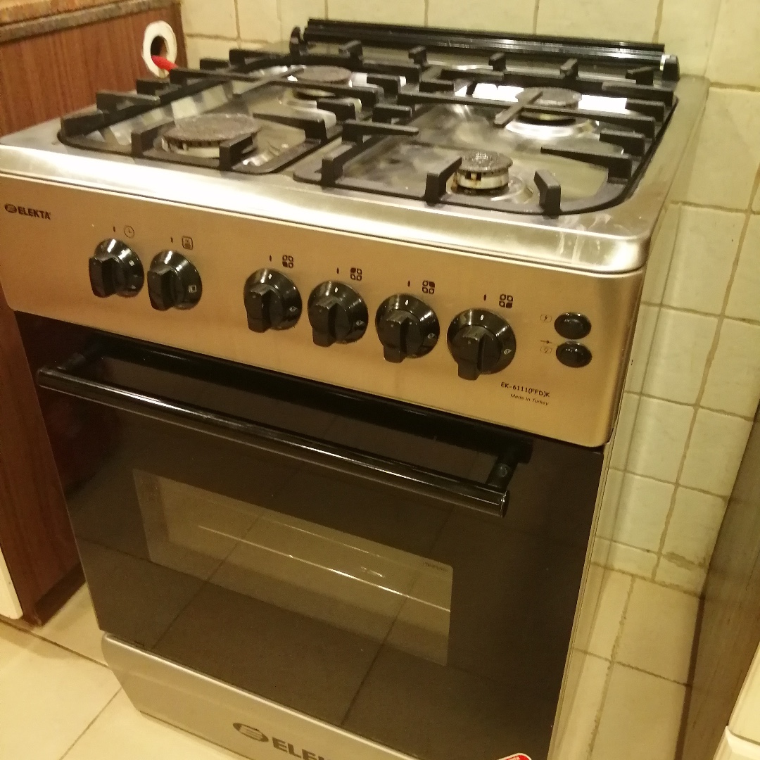 Elekta EK6111 60X60 4 burner gas cooking range, Furniture & Home Living, Bathroom & Kitchen ...