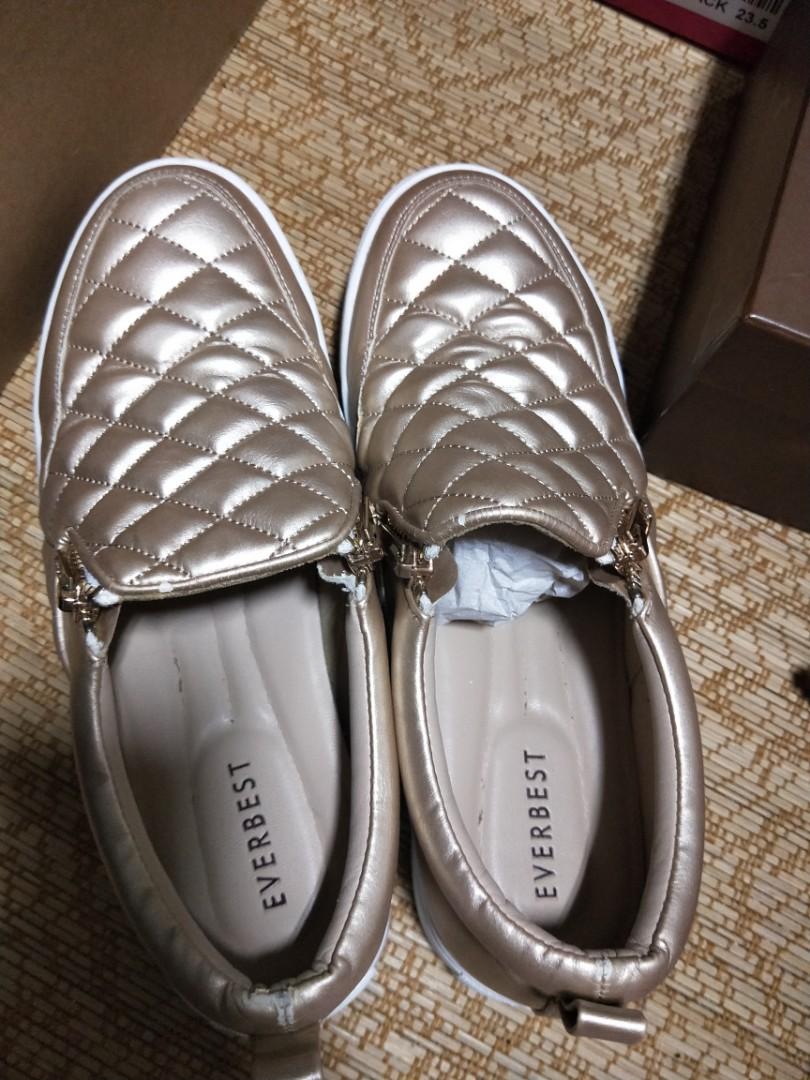 Everbest Light Gold Shoes, Women's Fashion, Footwear, Flipflops and ...