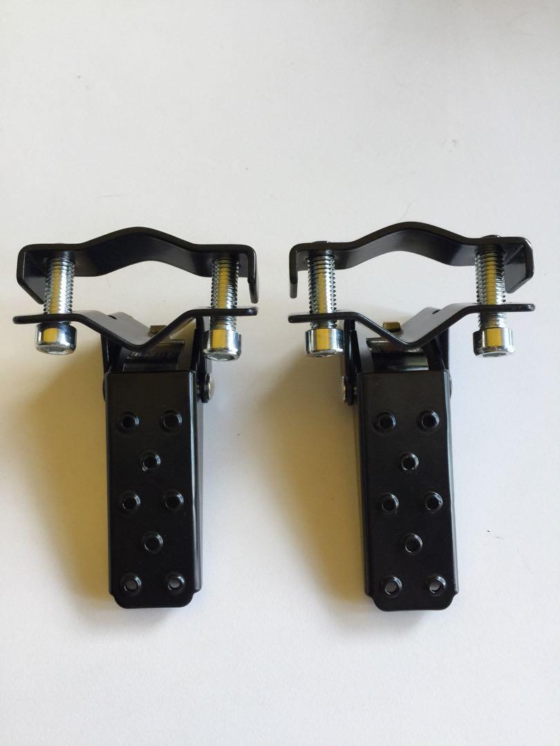 Foldable Vertical Mount Foot Rest Foot Peg For Rear Rider Passenger ...