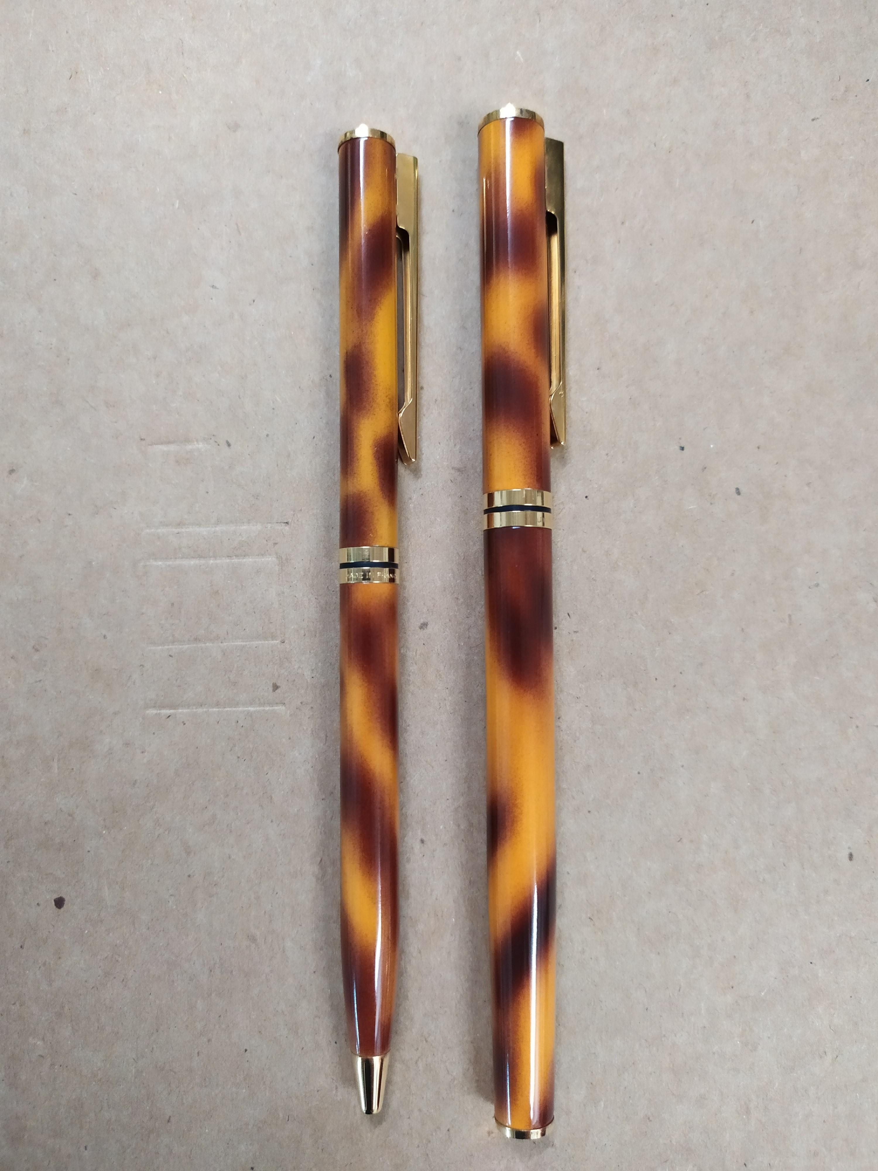 France Waterman Marble Brown Fountain & Ball Pen Set, Furniture & Home ...