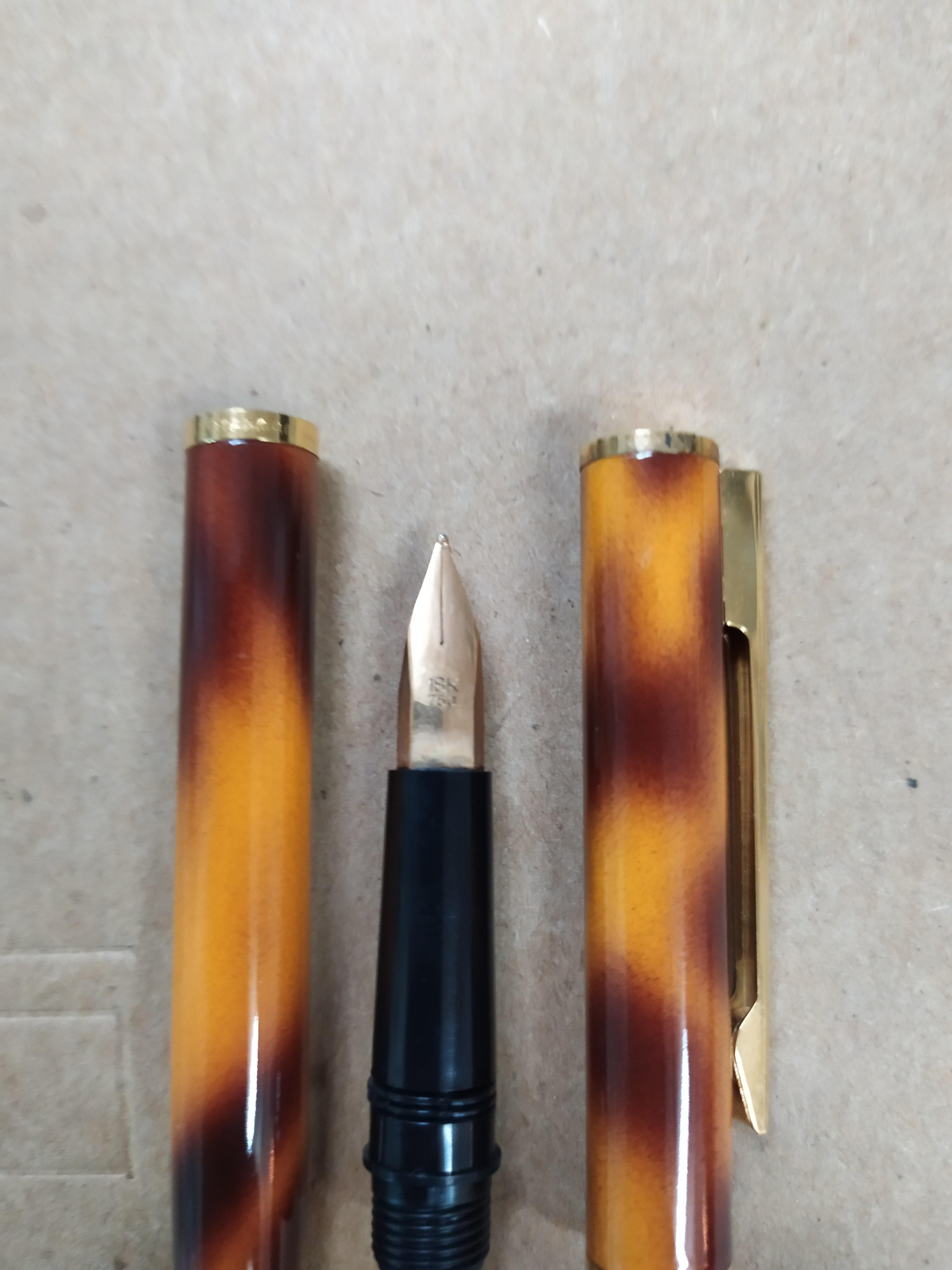 France Waterman Marble Brown Fountain & Ball Pen Set, Furniture & Home ...