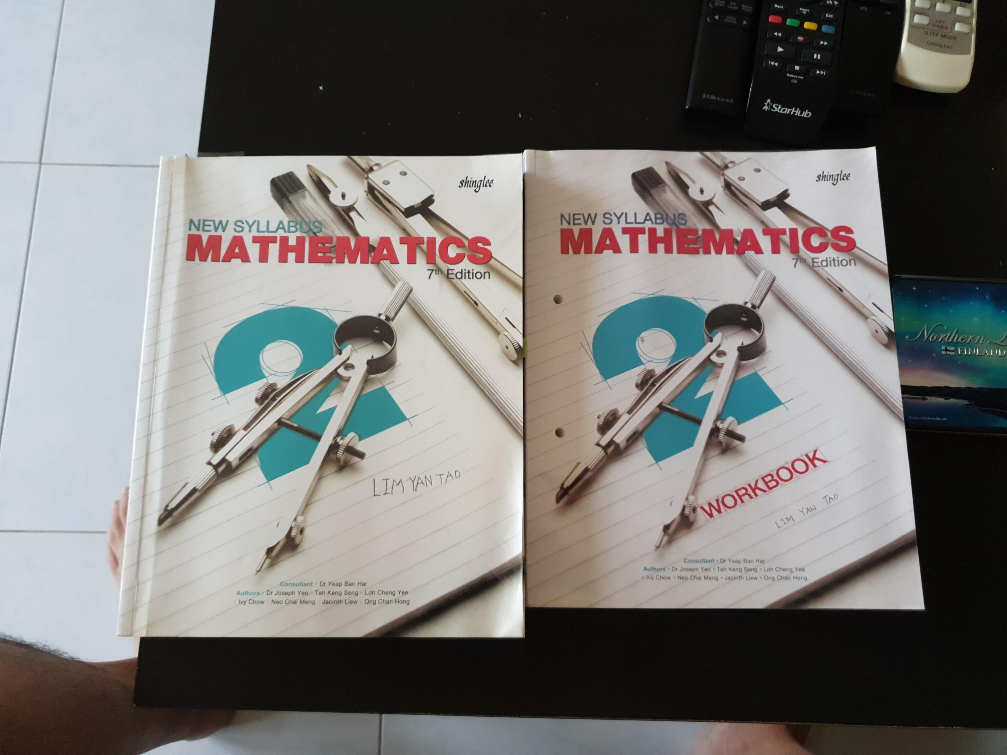 FREE secondary 2 math textbook and workbook, Hobbies & Toys, Books ...