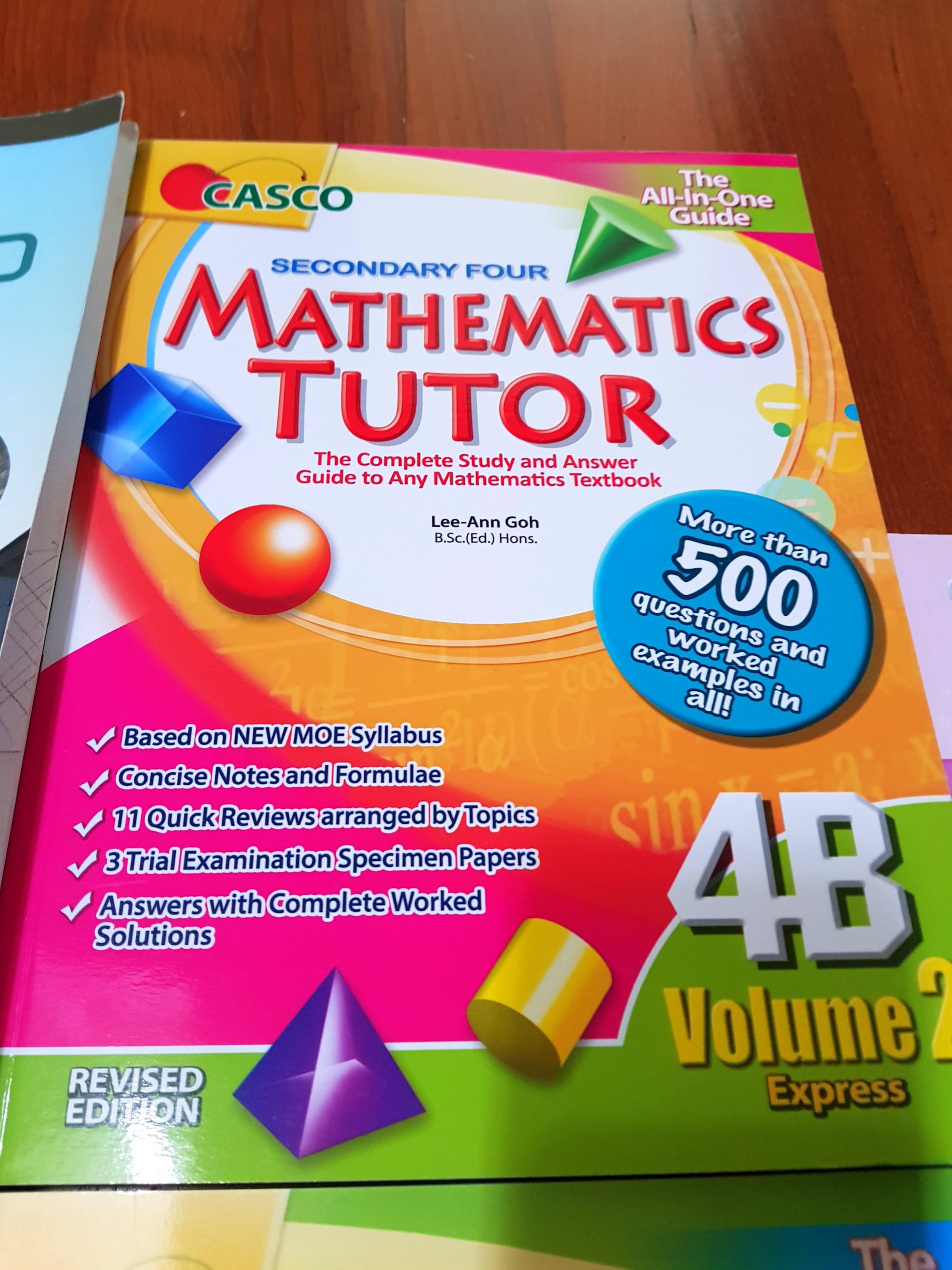 GCE 'O' LEVELS SECONDARY 4 TEXTBOOKS MATHS PHYSICS CHEMISTRY GEOGRAPHY ...